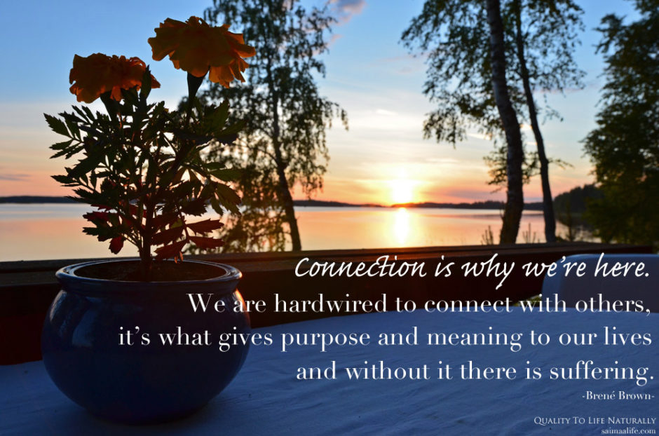 Connection Is Why We're Here - SaimaaLife